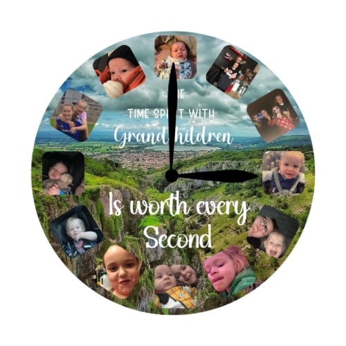 8inch Glass Clocks - Folksy