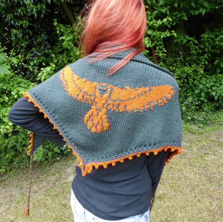 KNITTING PATTERN - Eagle Shawl - Folksy
