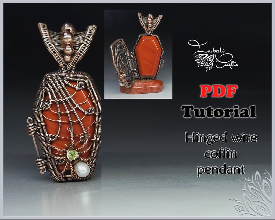 PDF Tutorial - hinged coffin pendant - wire wea... - Folksy