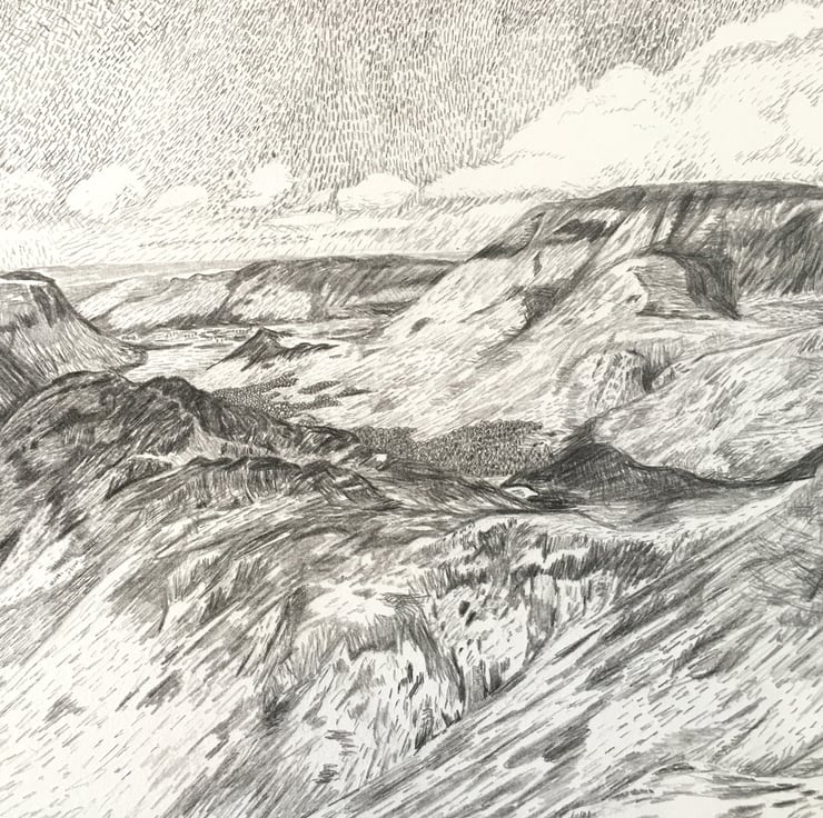 Lake District Drawing- to order - Folksy