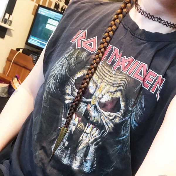 Hair Spikes-Braid Spikes! Handmade metal tips f... - Folksy