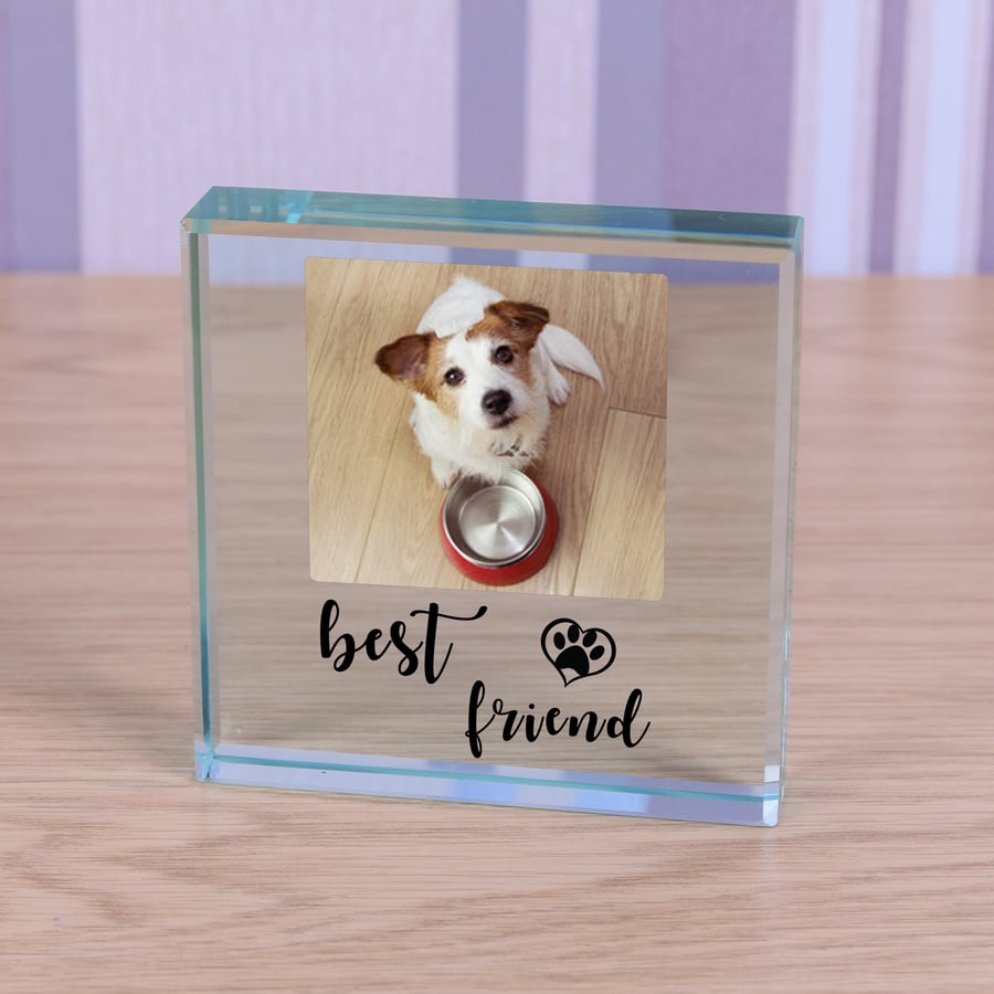 Best Friend Pet Glass Token, Dog Memorial, Pet ... - Folksy