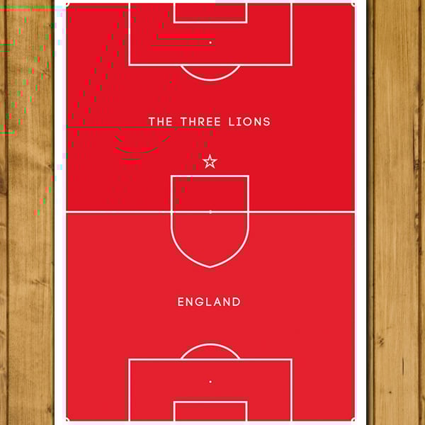 England - Pitch Perfect - The Three Lions - Foo... - Folksy