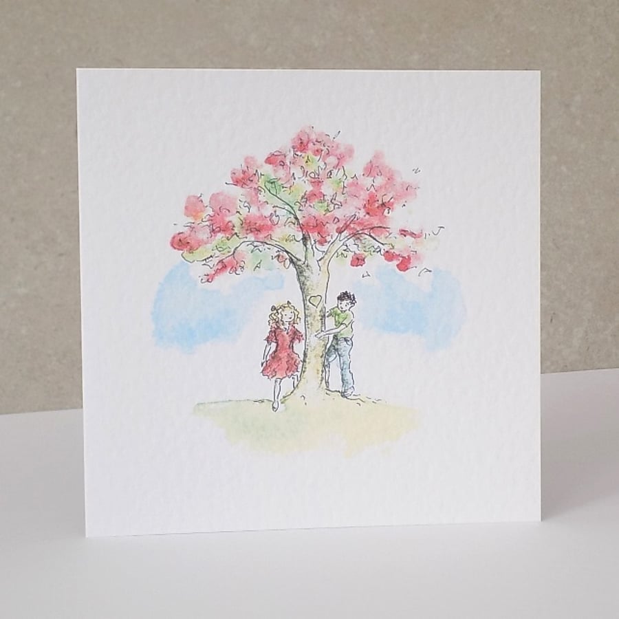 Greeting card - Blossom Tree - Folksy