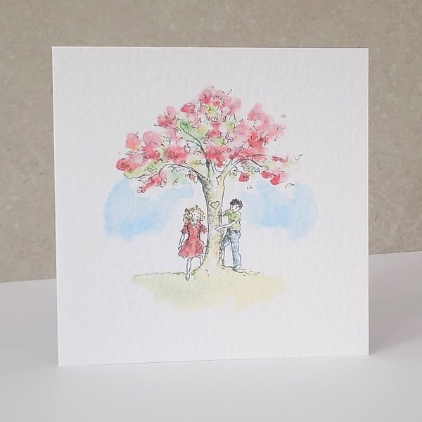 Greeting card - Blossom Tree - Folksy