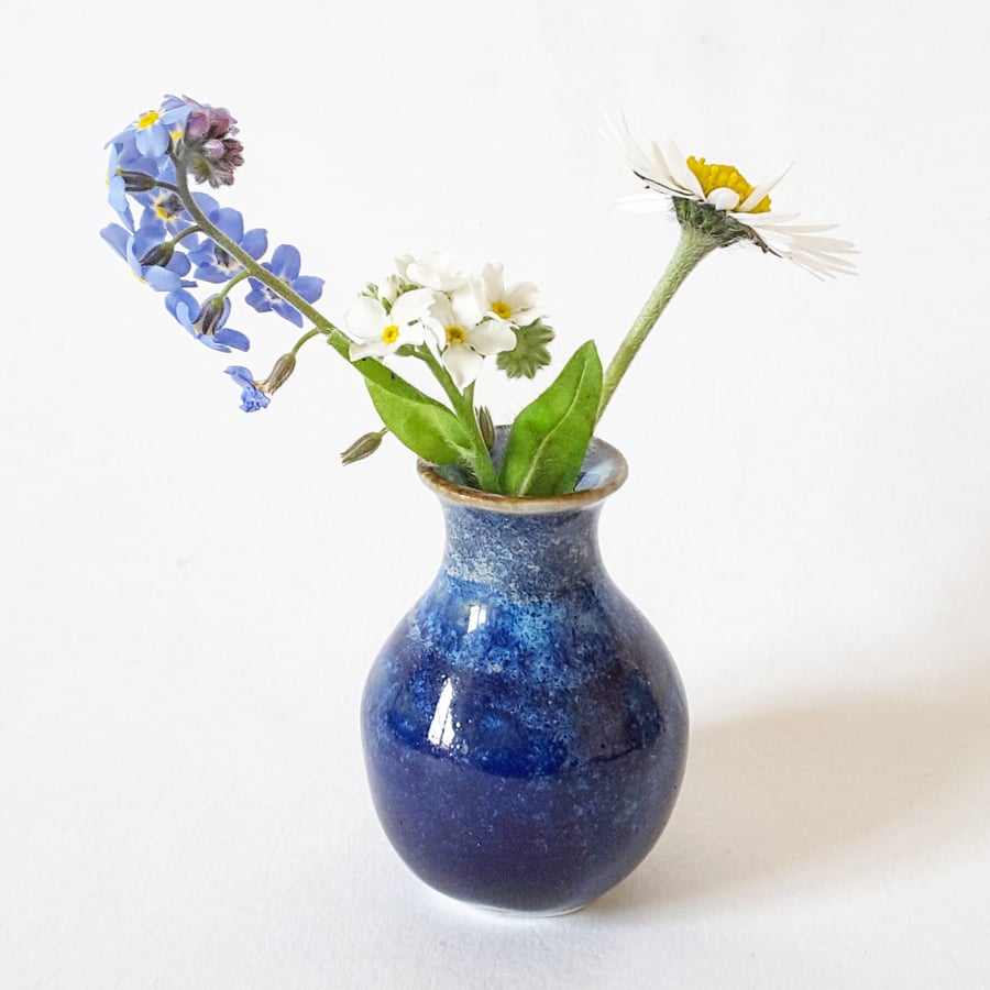 Tiny Miniature Ceramic Vase - Folksy