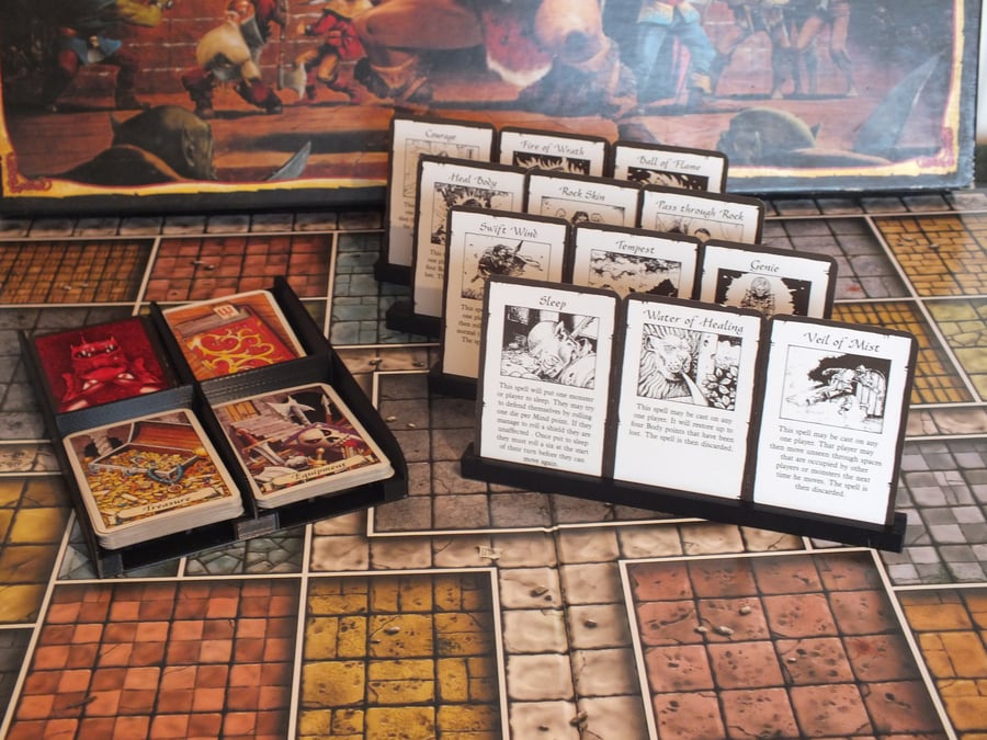 Heroquest Board Game Card Deck Holder and 4 x ... - Folksy