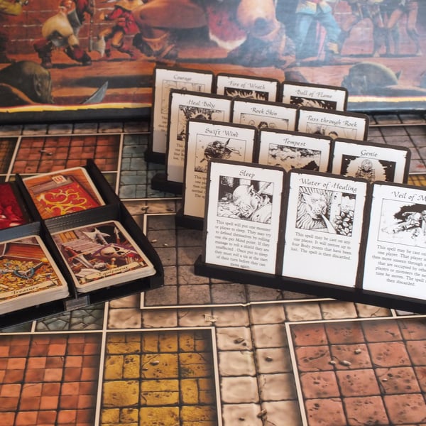 Heroquest Board Game Card Deck Holder and 4 x ... - Folksy