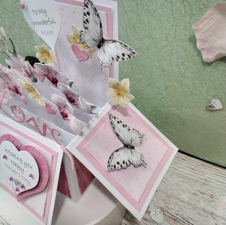 Hand made, personalized, unique, pop up box, Mo... - Folksy
