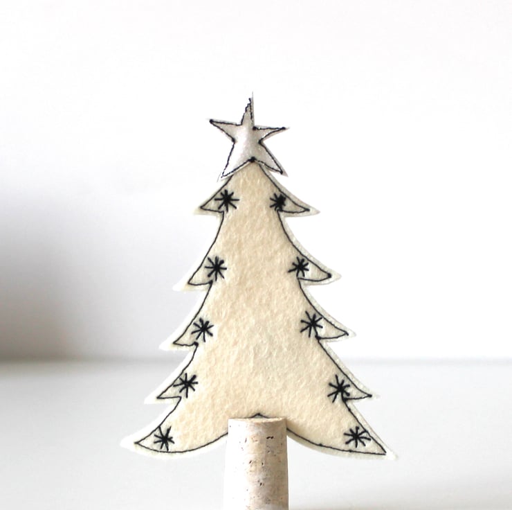 Wool Felt Christmas Trees - Folksy