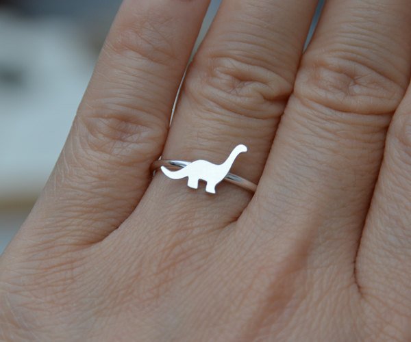 Dinosaur Ring, Brontosaurus Ring In Sterling Si... - Folksy