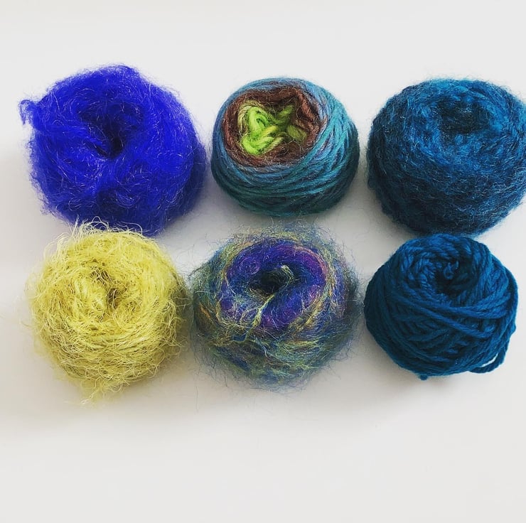 Yarn oddments, mini balls of yarn, 10g balls of... - Folksy