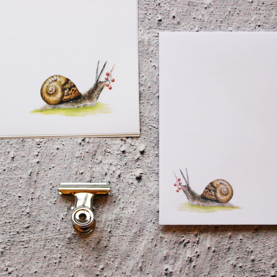 Snail Letter Writing Paper and Envelopes Snail ... - Folksy