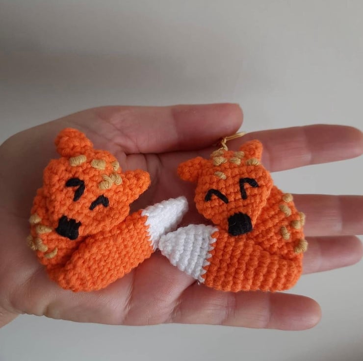 Amigurumi Keychain,Knitted Keychain,Gift for hi... - Folksy