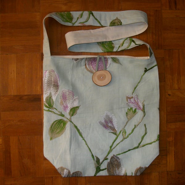 Linen Shoulder Bag - Folksy