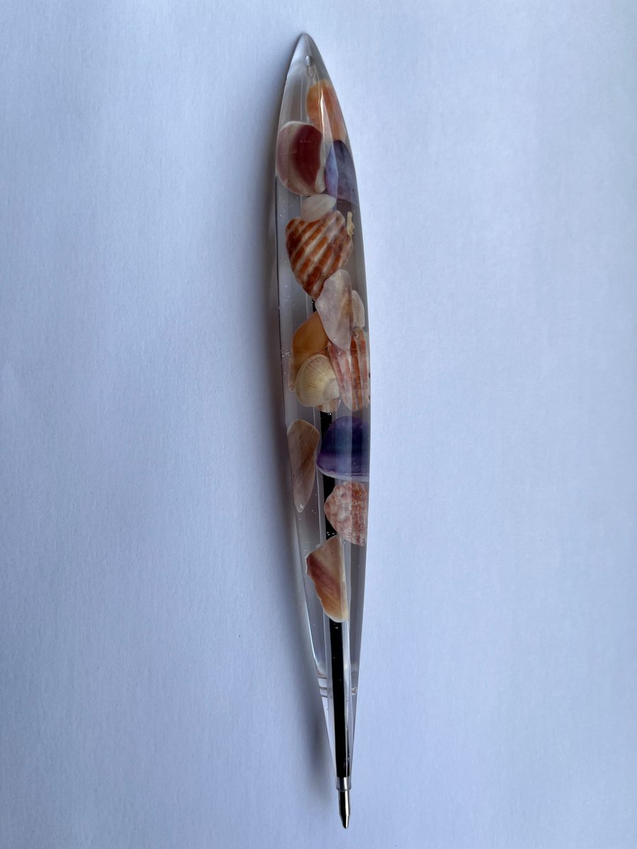 Shell Design Black Ink Pen - Folksy
