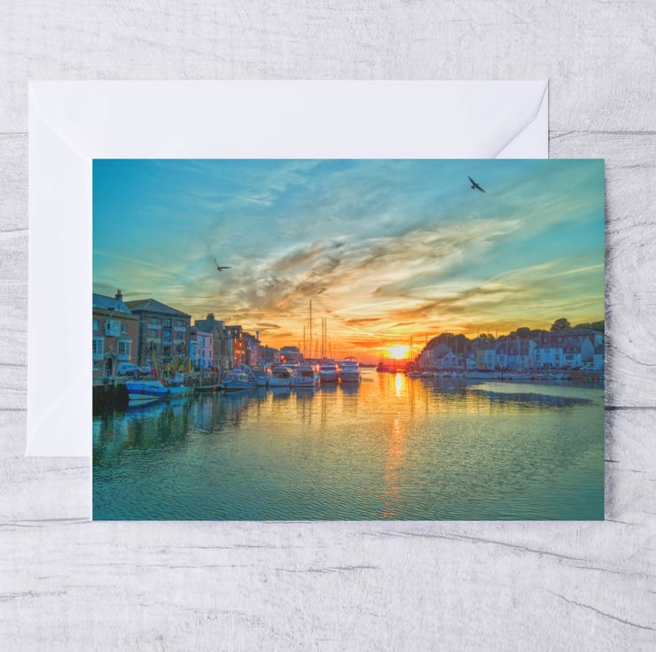 A5 Blank Greeting Card of Weymouth Dorset with ... - Folksy