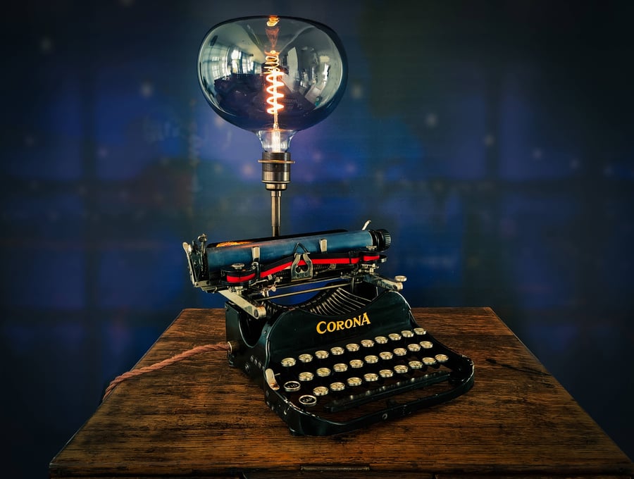 typewriter lamp