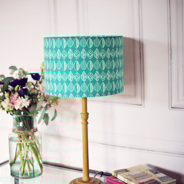 30cm Green scandi lampshade - Folksy