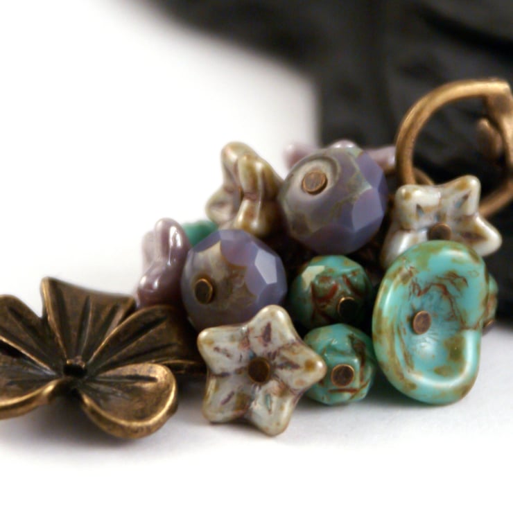 Spring Flowers Bag Charm - Folksy