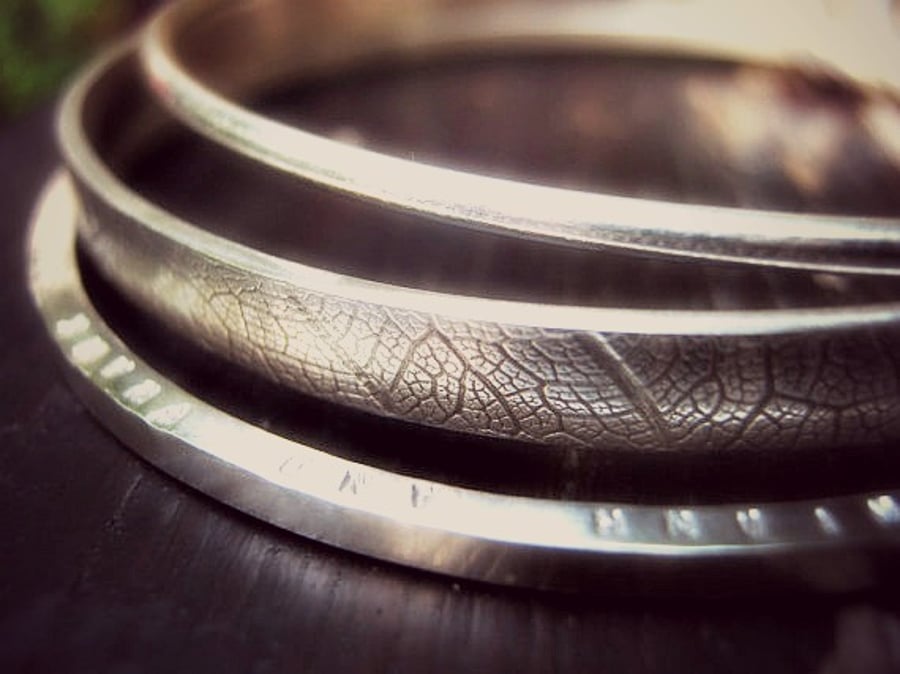 TRIP - Beautiful designer triple bangle stack, ... - Folksy