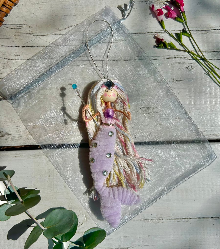 Princess mermaid hanging decoration - Folksy