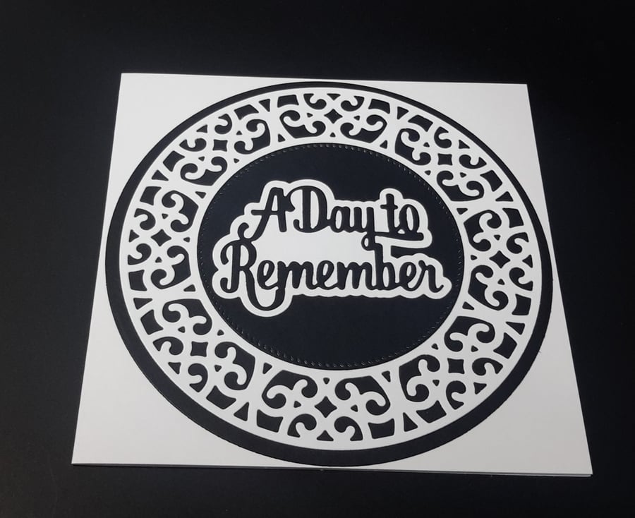 A Day to Remember greeting card - Black and White - Folksy