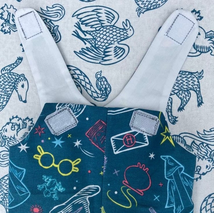 Harry Potter fabric dungarees for Baby Born - Folksy