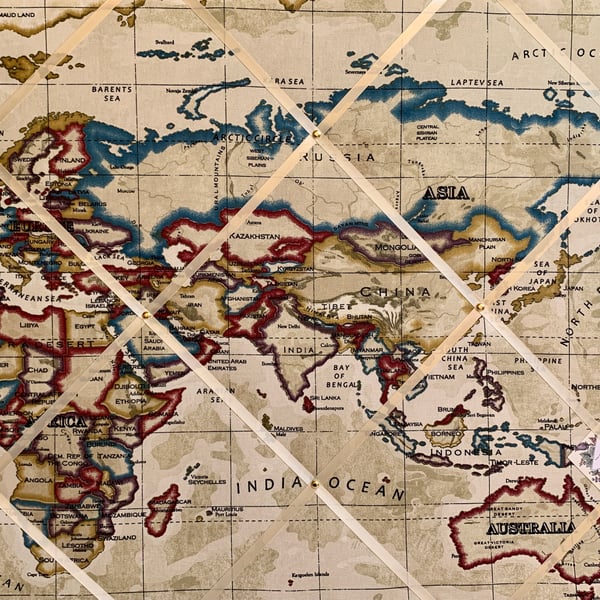 Handmade Bespoke Memo Notice Board With Prestig... - Folksy