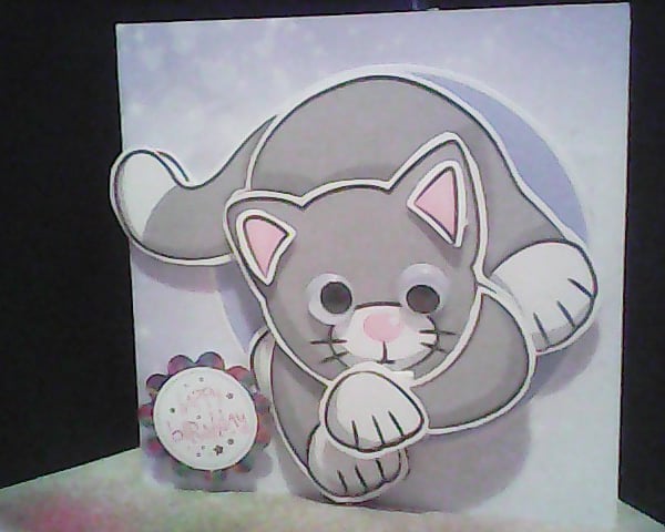 MEOW THE CAT BIRTHDAY CARD - Folksy