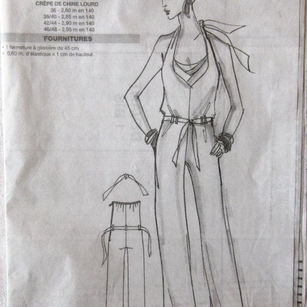 A French multi-size sewing pattern for a woman'... - Folksy