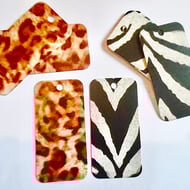 10 Animal print Gift tags Weddings, Labels - Folksy