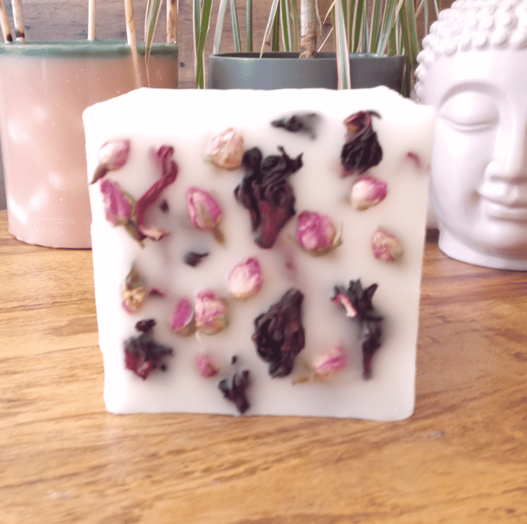 White Wax Plant Pot Holder Square Container Wit... - Folksy