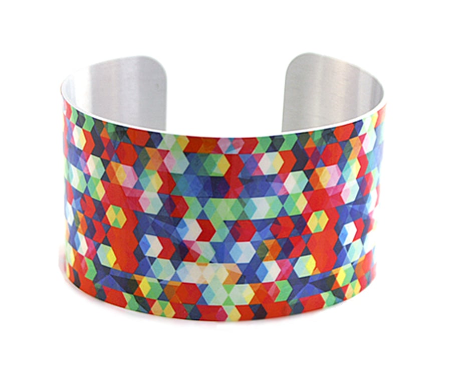 SALE, Cuff bracelet, geometric women's jeweller... - Folksy