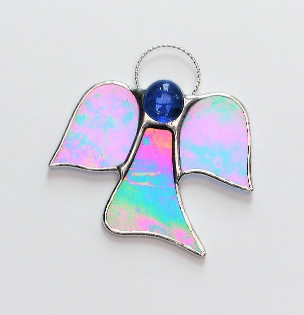 Stained glass (Angel) abstract in two different... - Folksy