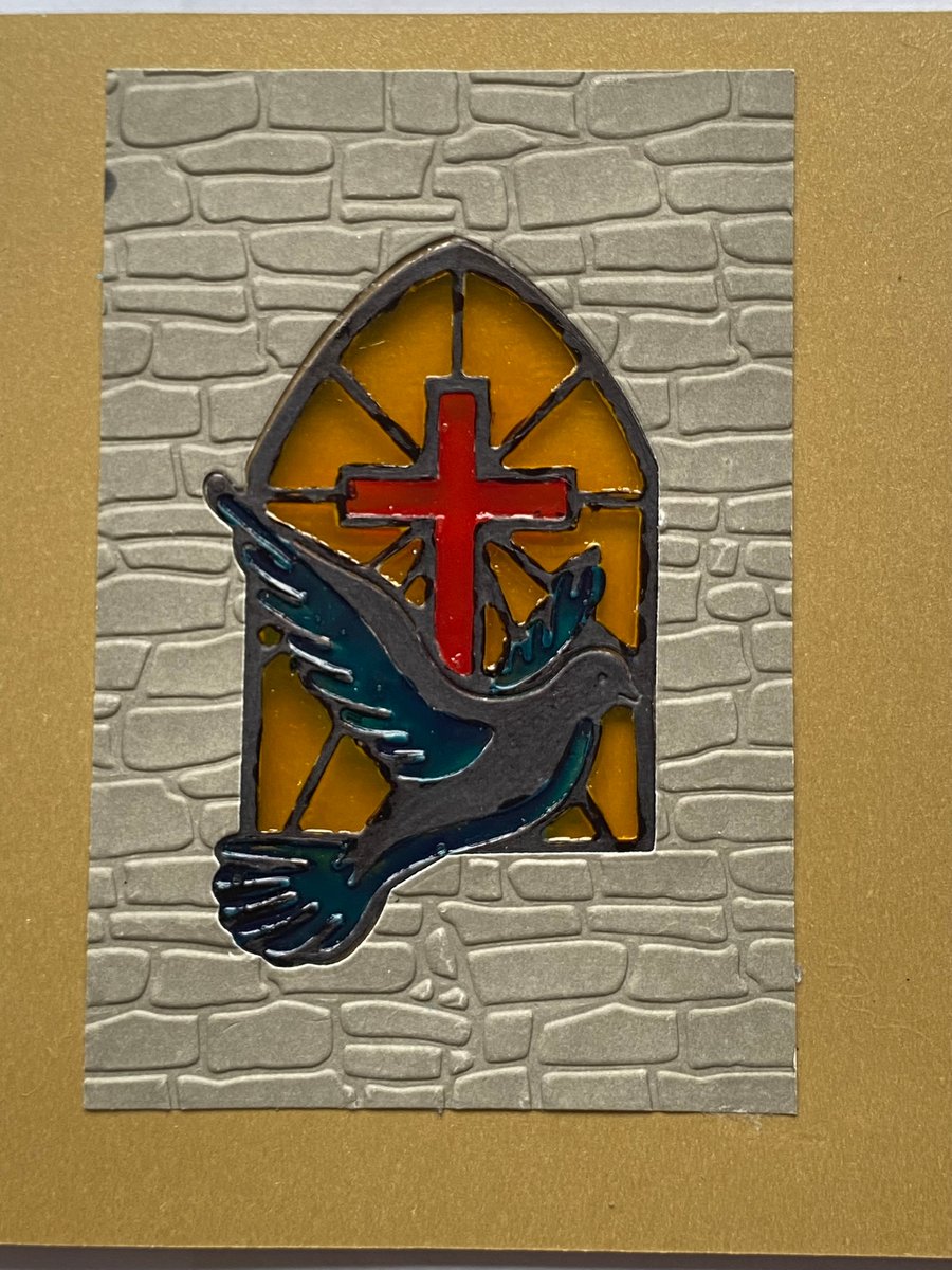 Stained Glass Window Card - Folksy