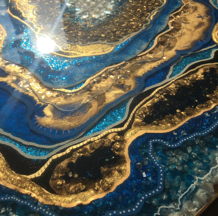 Geode Resin table, Exclusive, unique, Statement... - Folksy