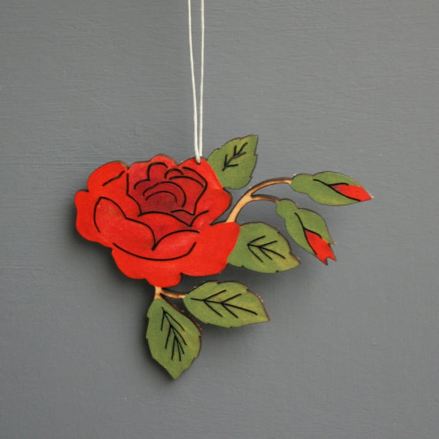 Rose hanging - Folksy