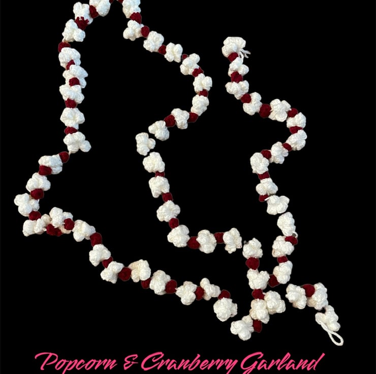 Christmas Popcorn & Cranberry Garland, Chri... - Folksy