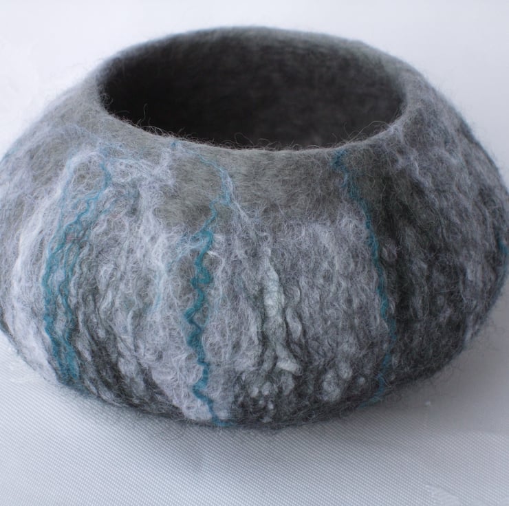 Felt Pots - handmade felt - Folksy