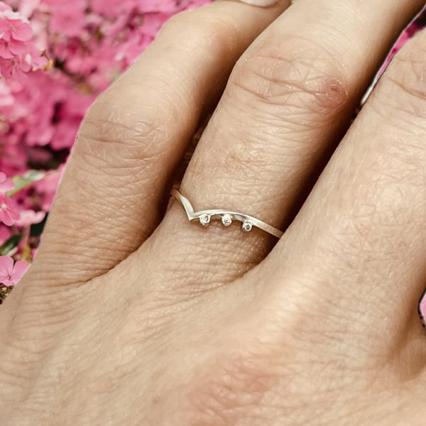Wishbone Trilogy Ring Size - J (UK) - Folksy