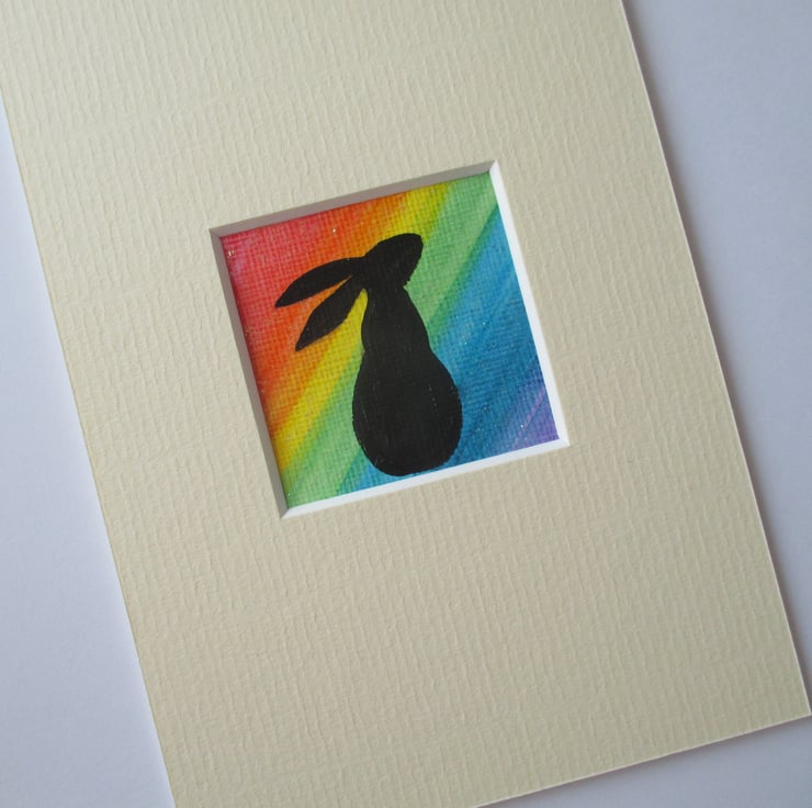 SALE Bunny Rabbit Rainbow Bridge Memorial Paint... - Folksy