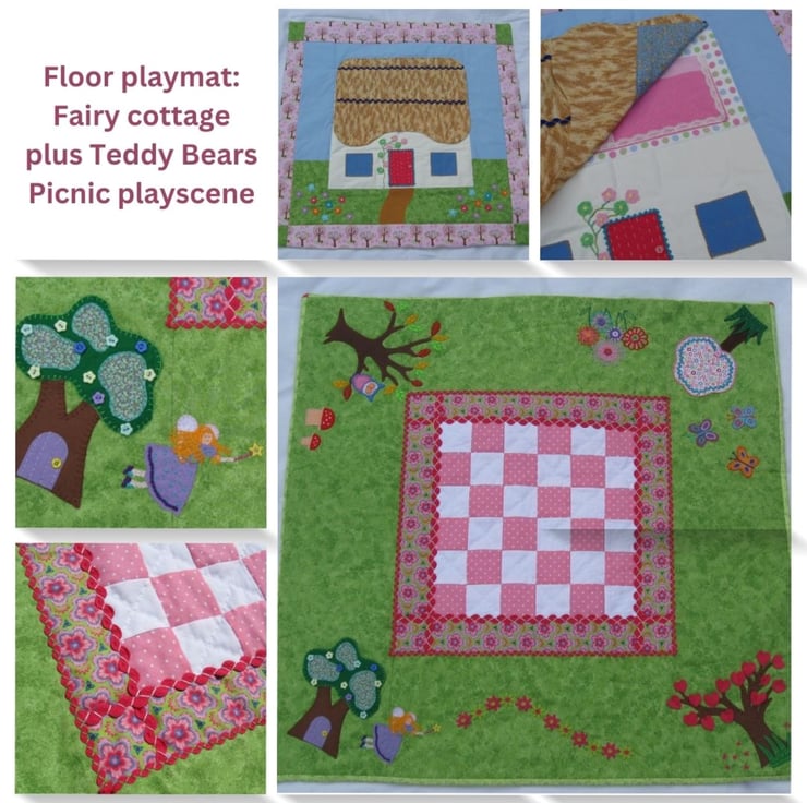 Bespoke Floor Playmat or Wall Hanging Play Scen... - Folksy