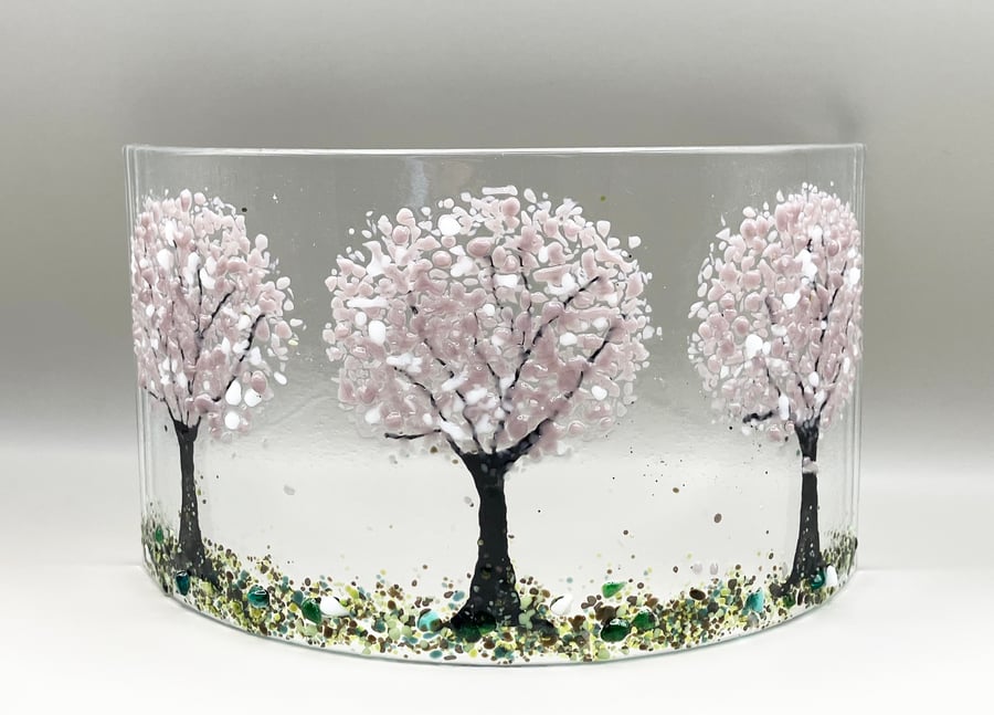 Fused Glass Tree of Life Freestanding Curve. La... - Folksy