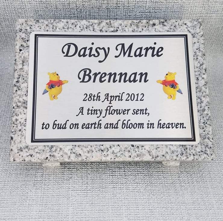 Baby Child infant Memorial Grave Marker Plaque ... - Folksy