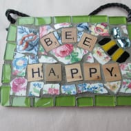 Bee Happy sign - Folksy