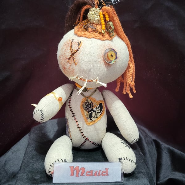 Maud, Creepy Voodoo Doll, Killer Rag Doll - Folksy