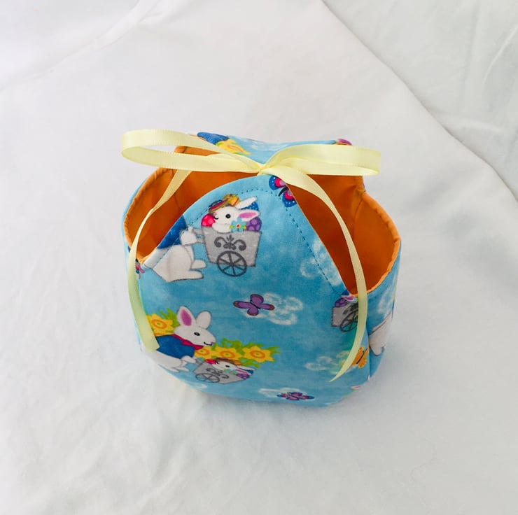 Easter Fabric Gift Box, Easter Egg Gift Basket,... - Folksy
