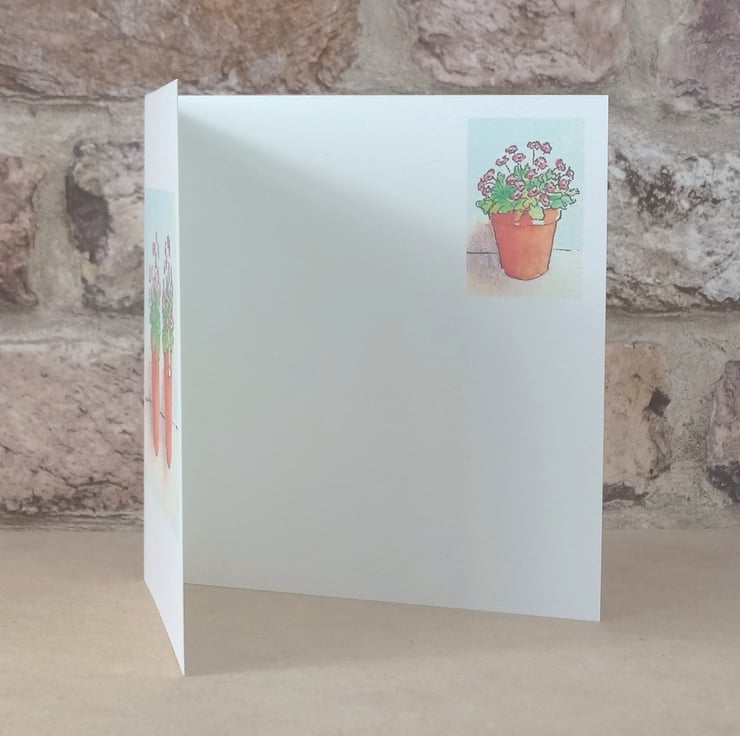 Birthday Card Flower Pots - Folksy