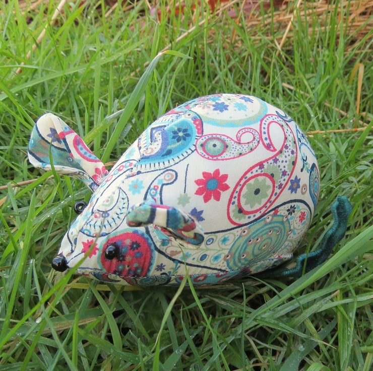 Paisley. A field mouse pin cushion made from L... - Folksy